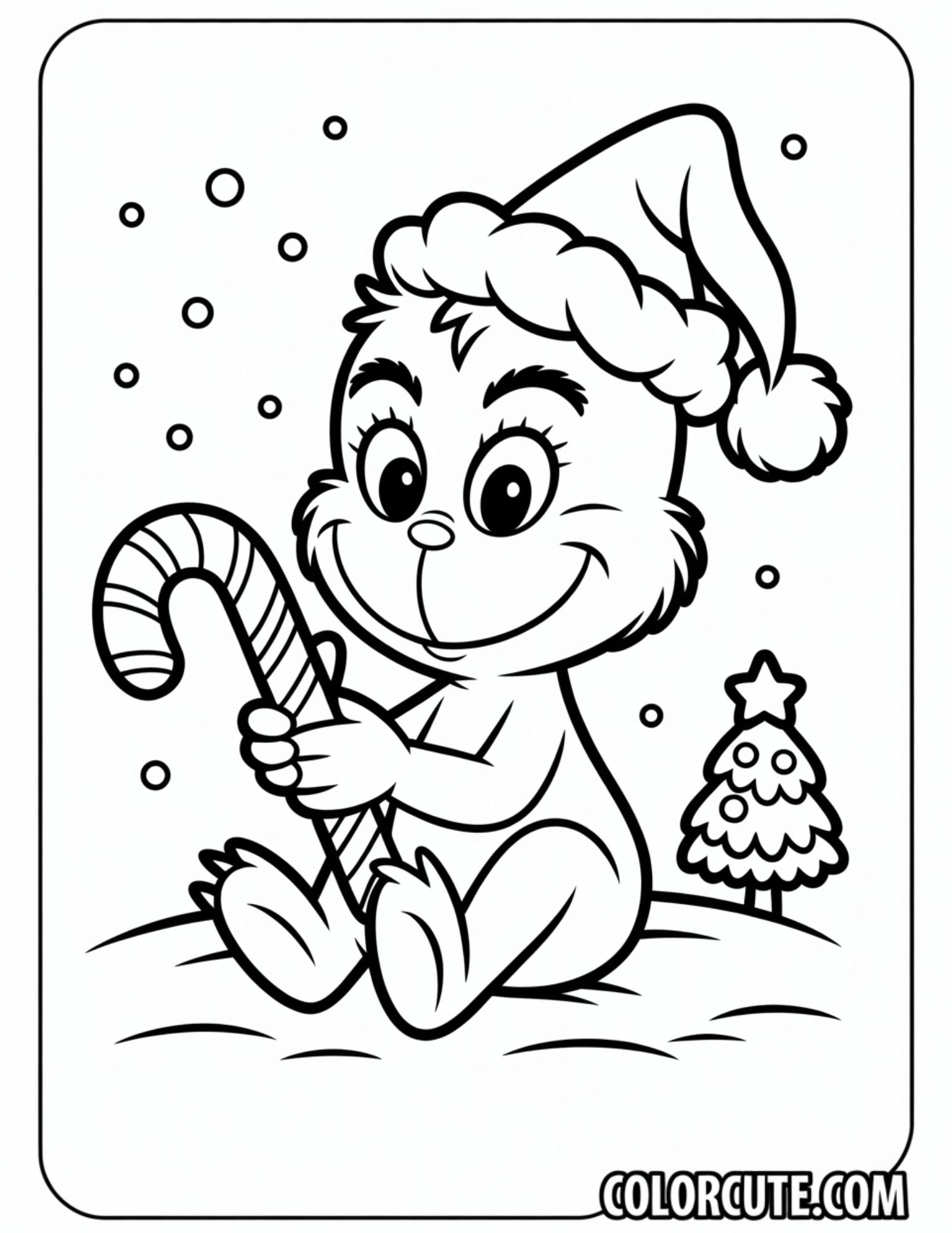 Baby Grinch Coloring Page | Free PDF Printables – Color Cute - Free ...