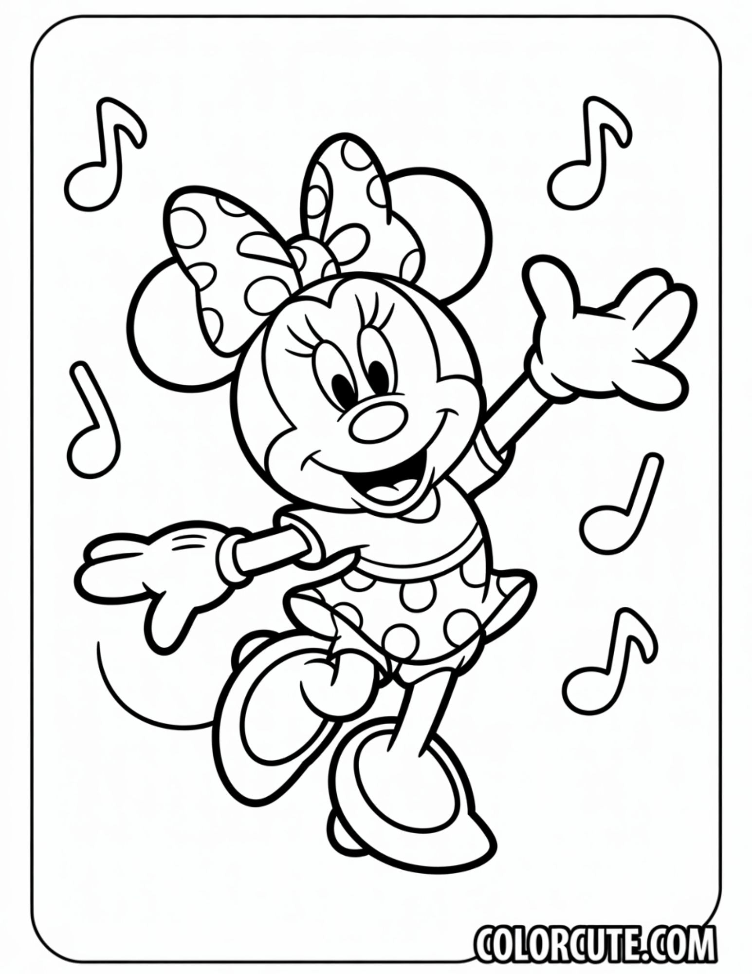 28+ Free Minnie Mouse Coloring Pages - Disney Character PDF Printables ...