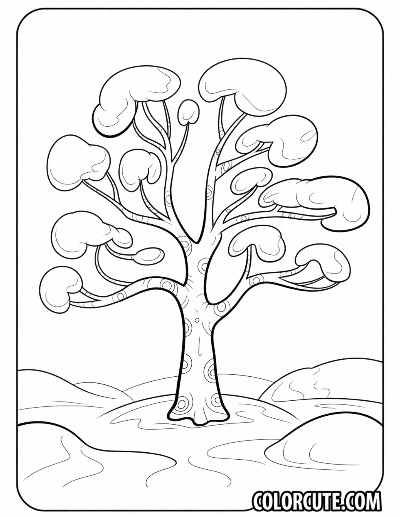 Magic Tree Coloring Pages - Free PDF Printables – Color Cute - Free ...