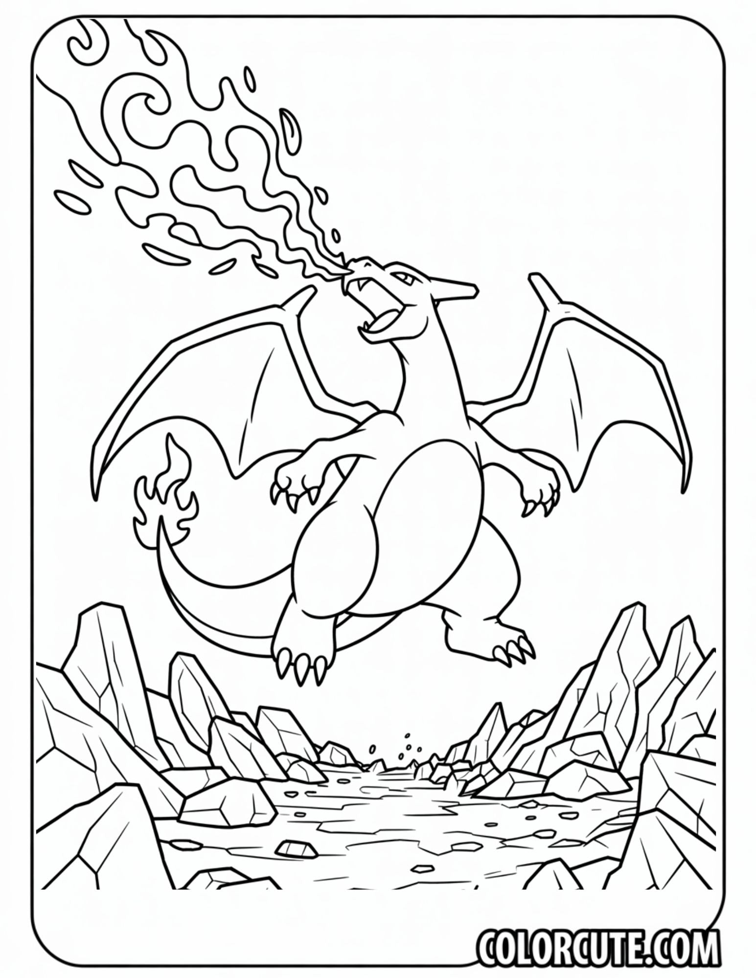 Charizard Coloring Pages | Free PDF Printables – Color Cute - Free ...