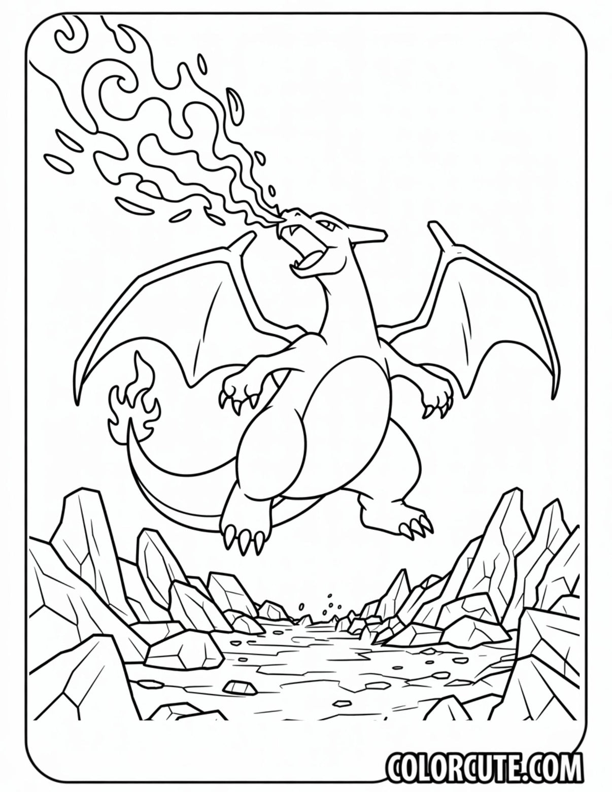 Charizard Coloring Pages | Free PDF Printables – Color Cute - Free ...