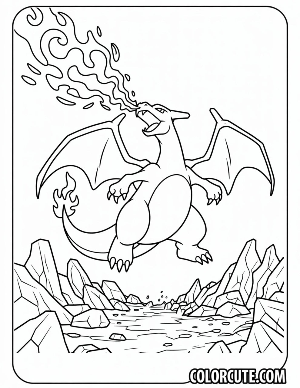 Charizard Coloring Pages | Free PDF Printables – Color Cute - Free ...