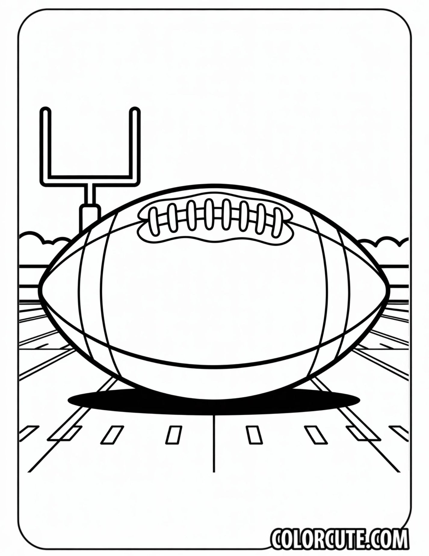 Field Goal Football Coloring Pages | Free PDF Printables – Color Cute ...