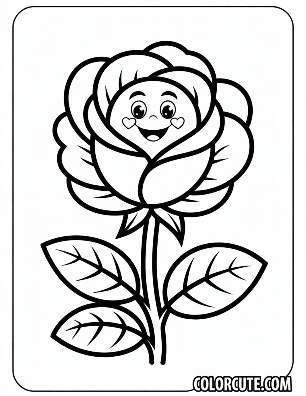 240+ Free Bold and Easy Coloring Pages - Simple PDF Printables – Color ...