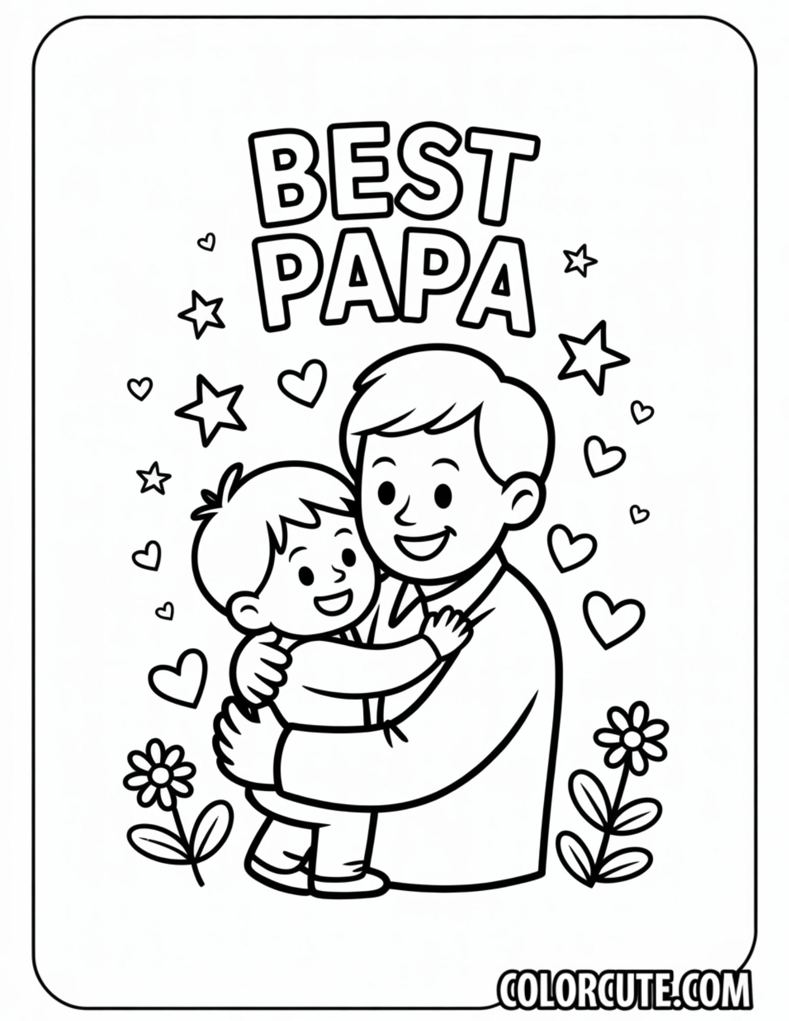 23+ Free Father's Day Coloring Pages - Dad PDF Printables For Kids ...