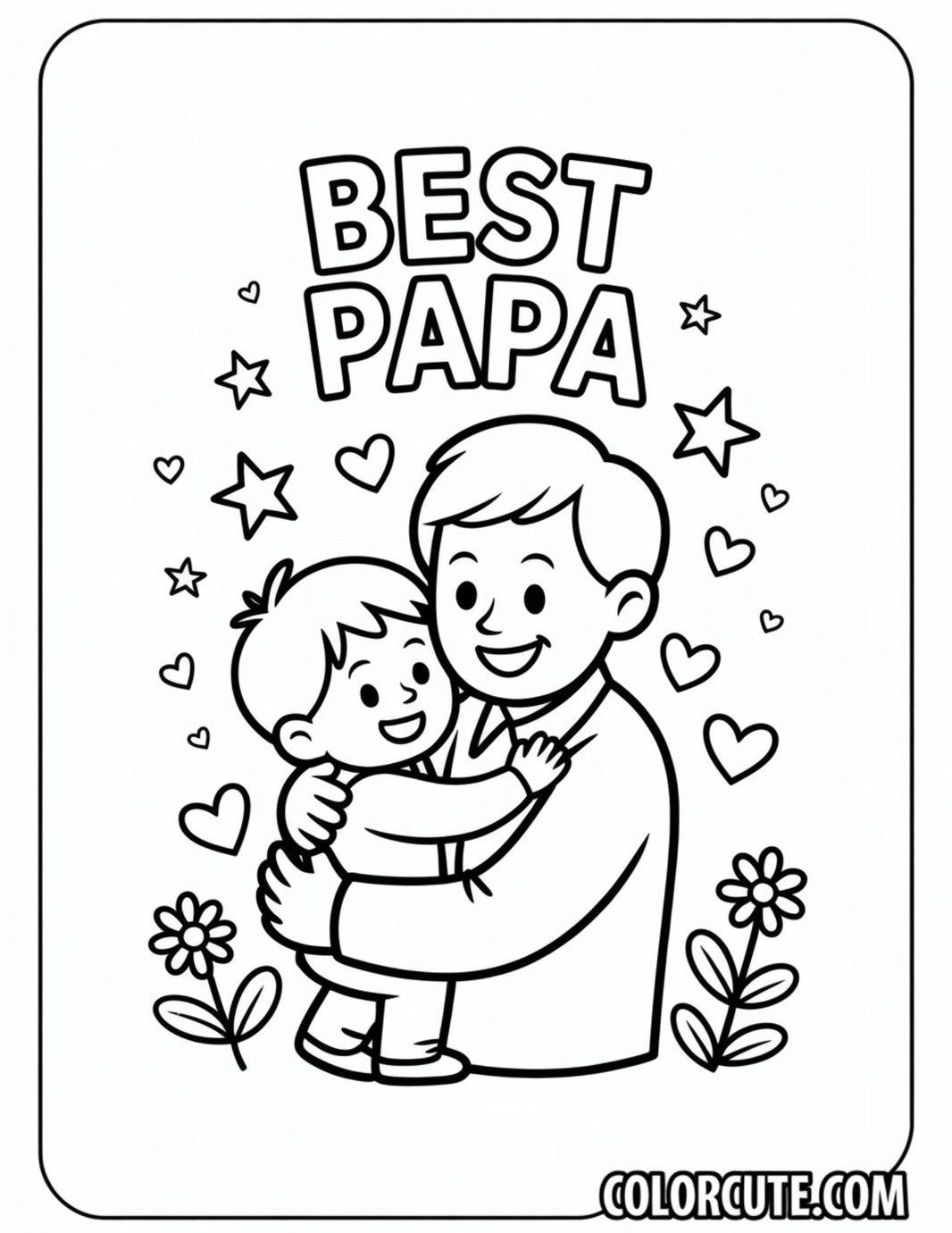 23+ Free Father's Day Coloring Pages - Dad PDF Printables For Kids ...