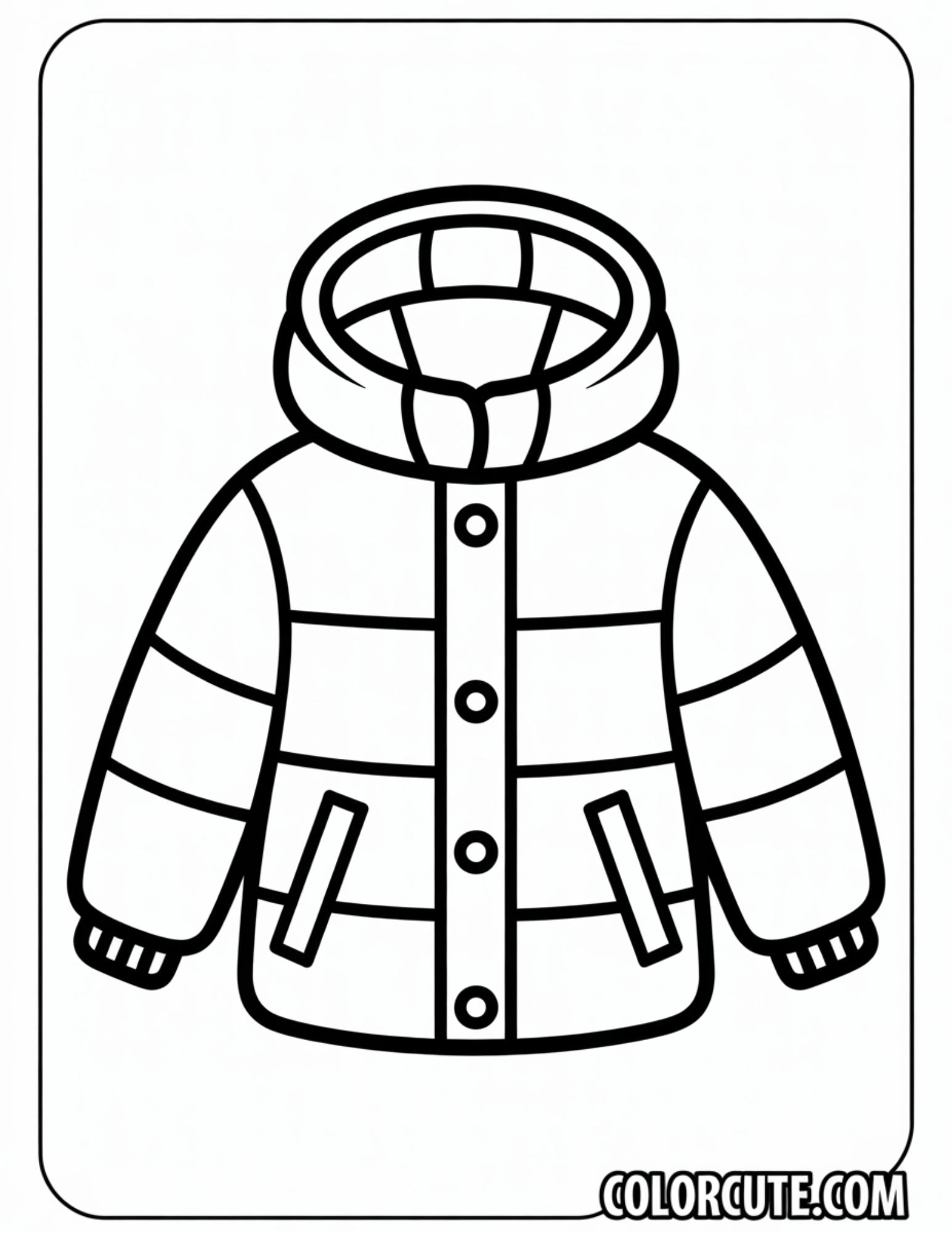 Winter Jacket Coloring Pages | Free PDF Printables – Color Cute - Free ...