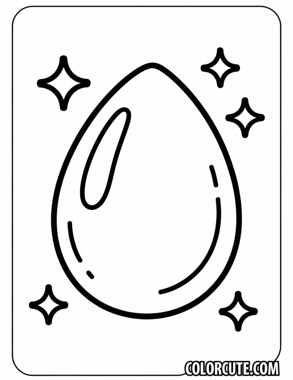 Makeup Sponge Coloring Page | Free PDF Printables – Color Cute - Free ...
