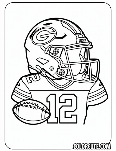 NFL Green Bay Packers Coloring Pages | Free PDF Printables – Color Cute ...