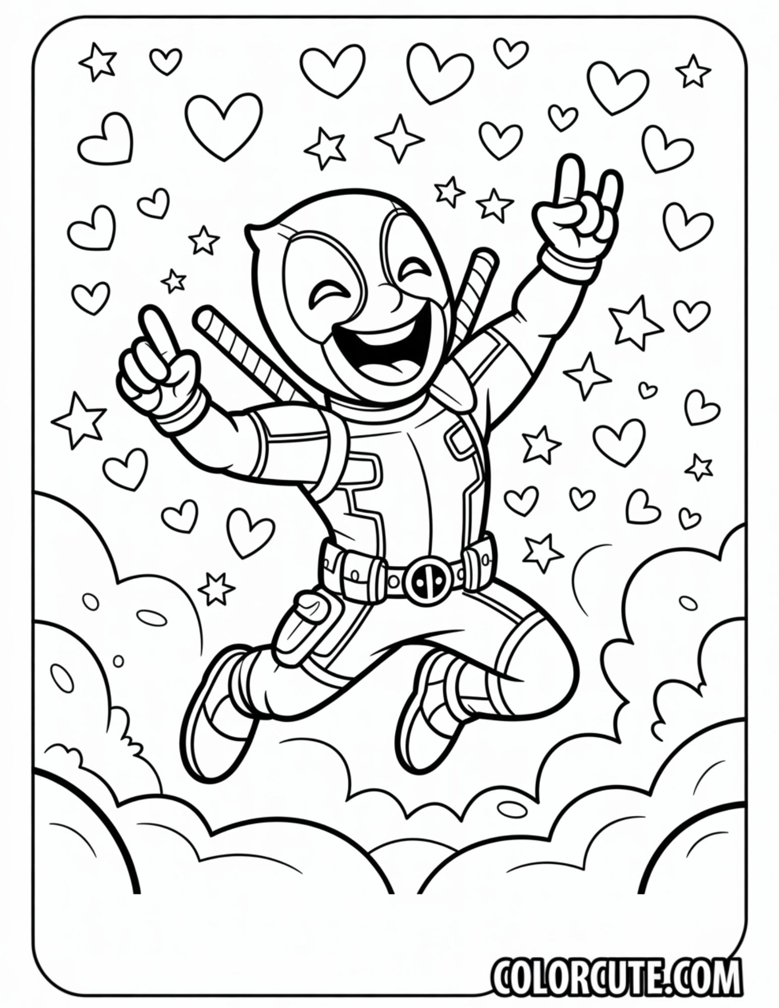 25+ Free Deadpool Coloring Pages - Marvel Superhero PDF Printables ...