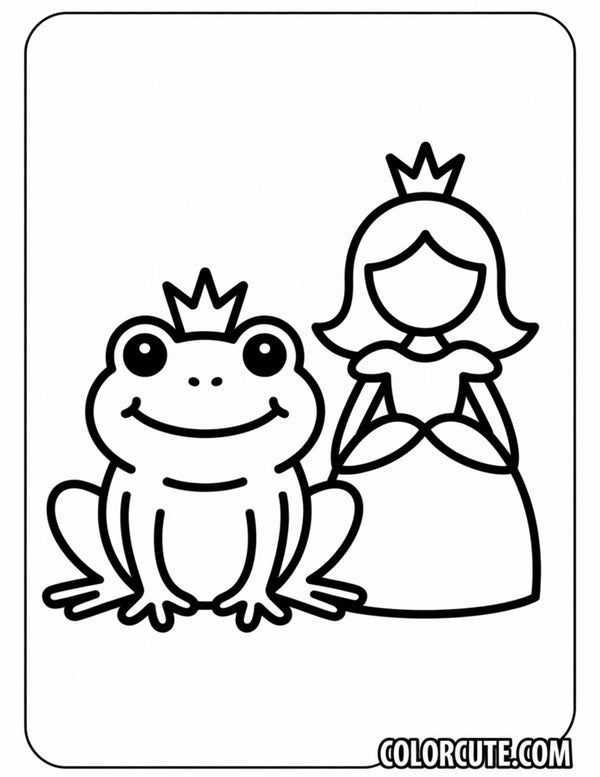 Princess and the Frog Coloring Pages | Free PDF Printables – Color Cute ...