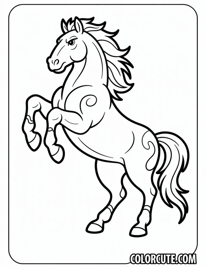 Fantasy Horse Coloring Pages | Free PDF Printables – Color Cute - Free ...