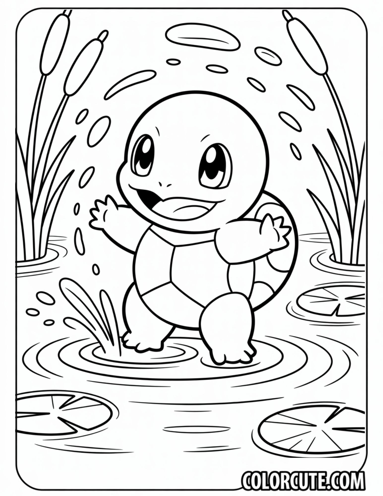 Squirtle Coloring Pages | Free PDF Printables – Color Cute - Free ...