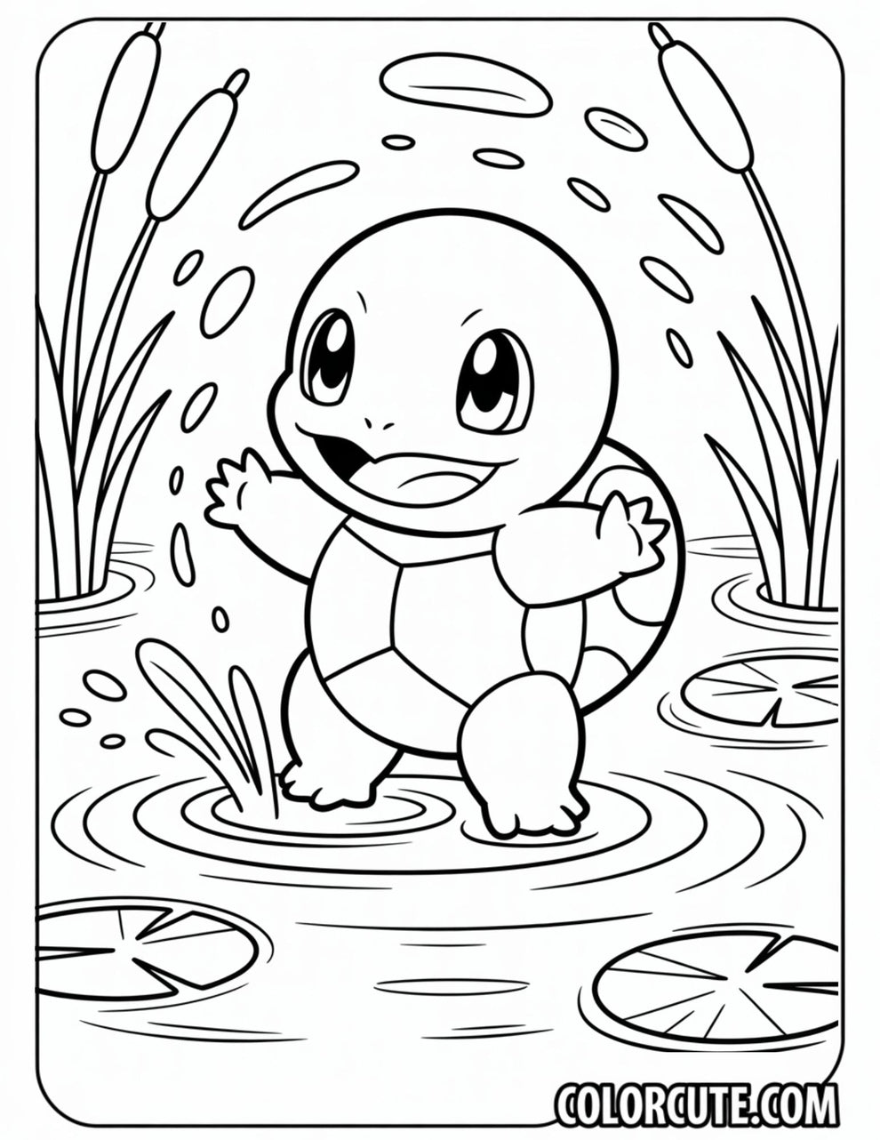 Squirtle Coloring Pages | Free PDF Printables – Color Cute - Free ...