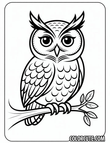 28+ Free Owl Coloring Pages - Wise Bird PDF Printables – Color Cute ...
