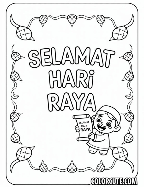 Happy Raya Coloring Page | Free PDF Printables – Color Cute - Free ...