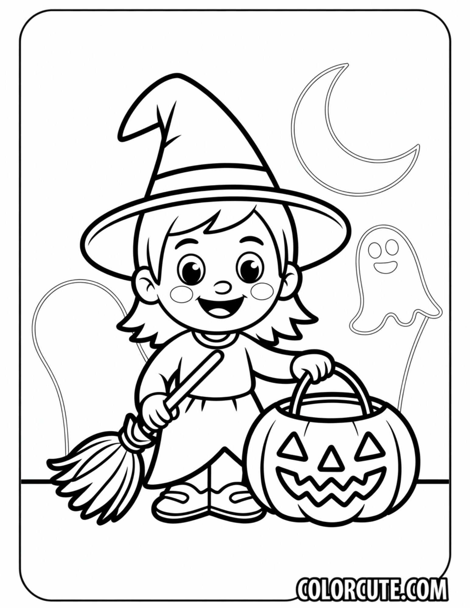Halloween Raya Coloring Page | Free PDF Printables – Color Cute - Free ...