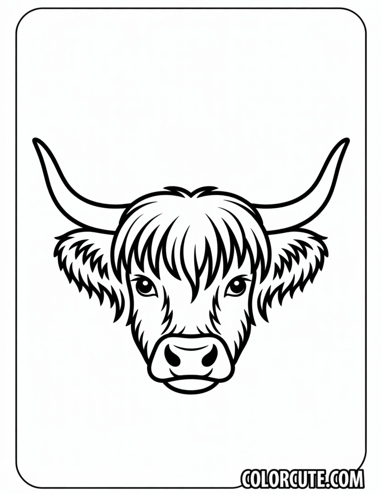 16+ Free Highland Cow Coloring Pages - Farm Animal PDF Printables ...