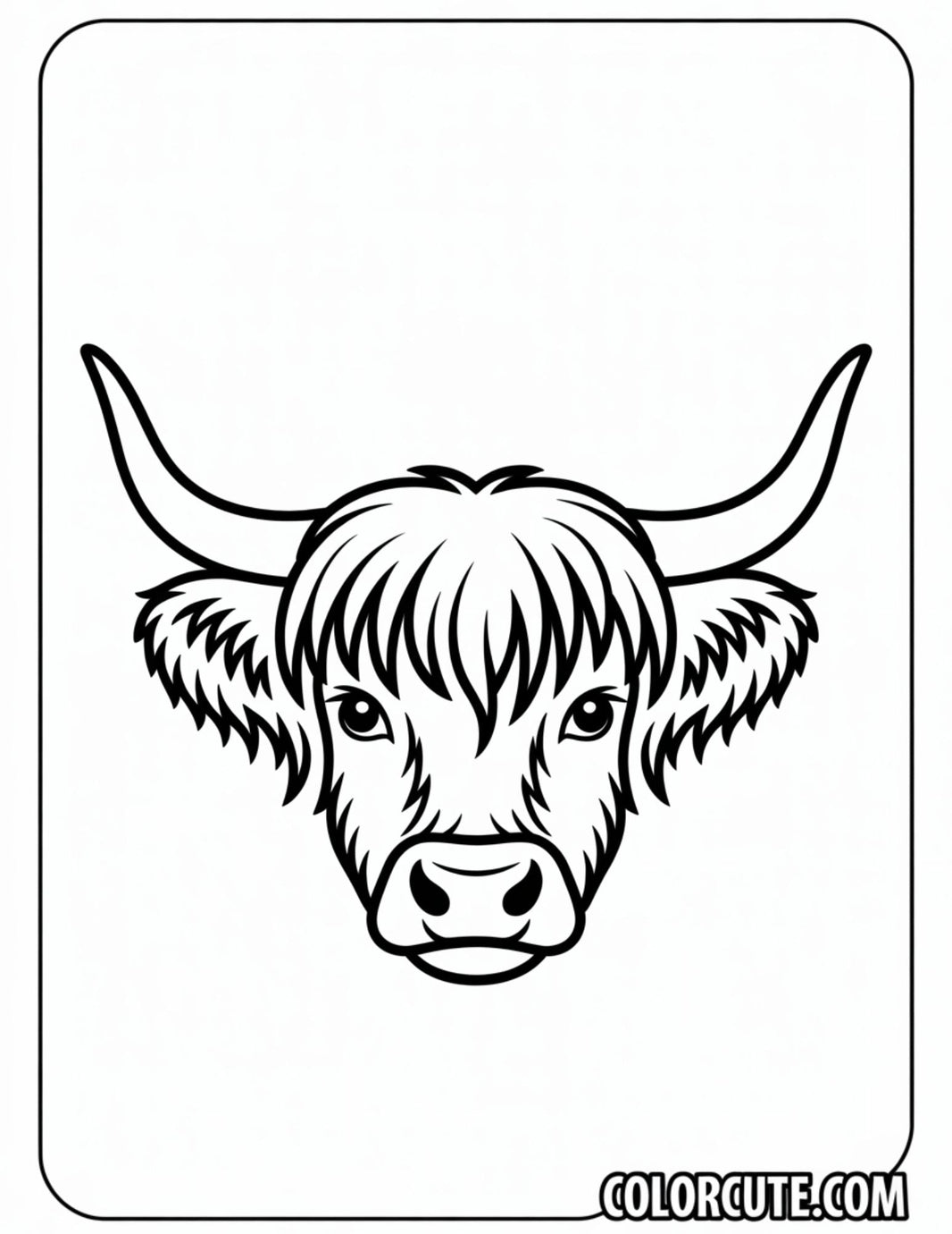 16+ Free Highland Cow Coloring Pages - Farm Animal PDF Printables ...