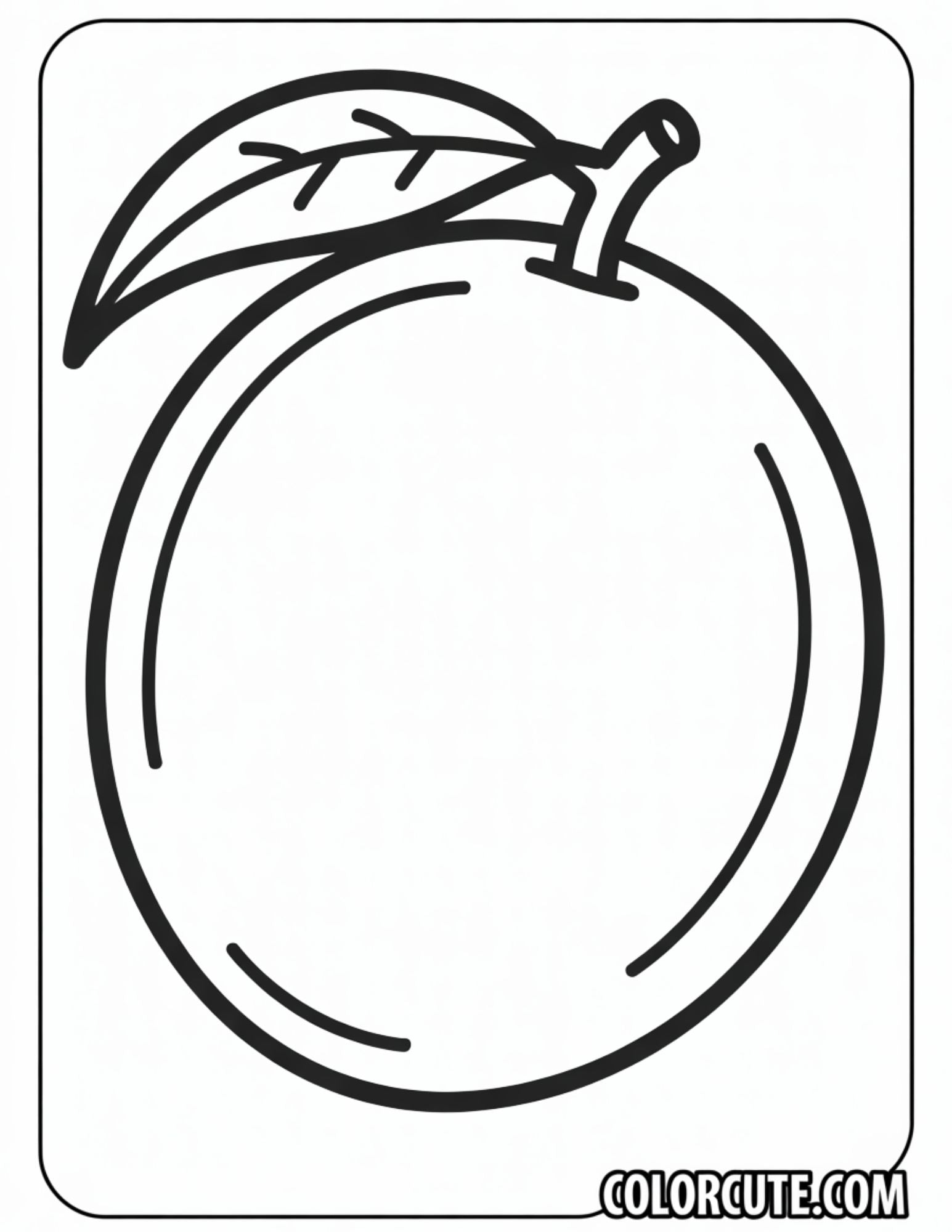 Mango Coloring Page Free Pdf Printables Color Cute Free Coloring