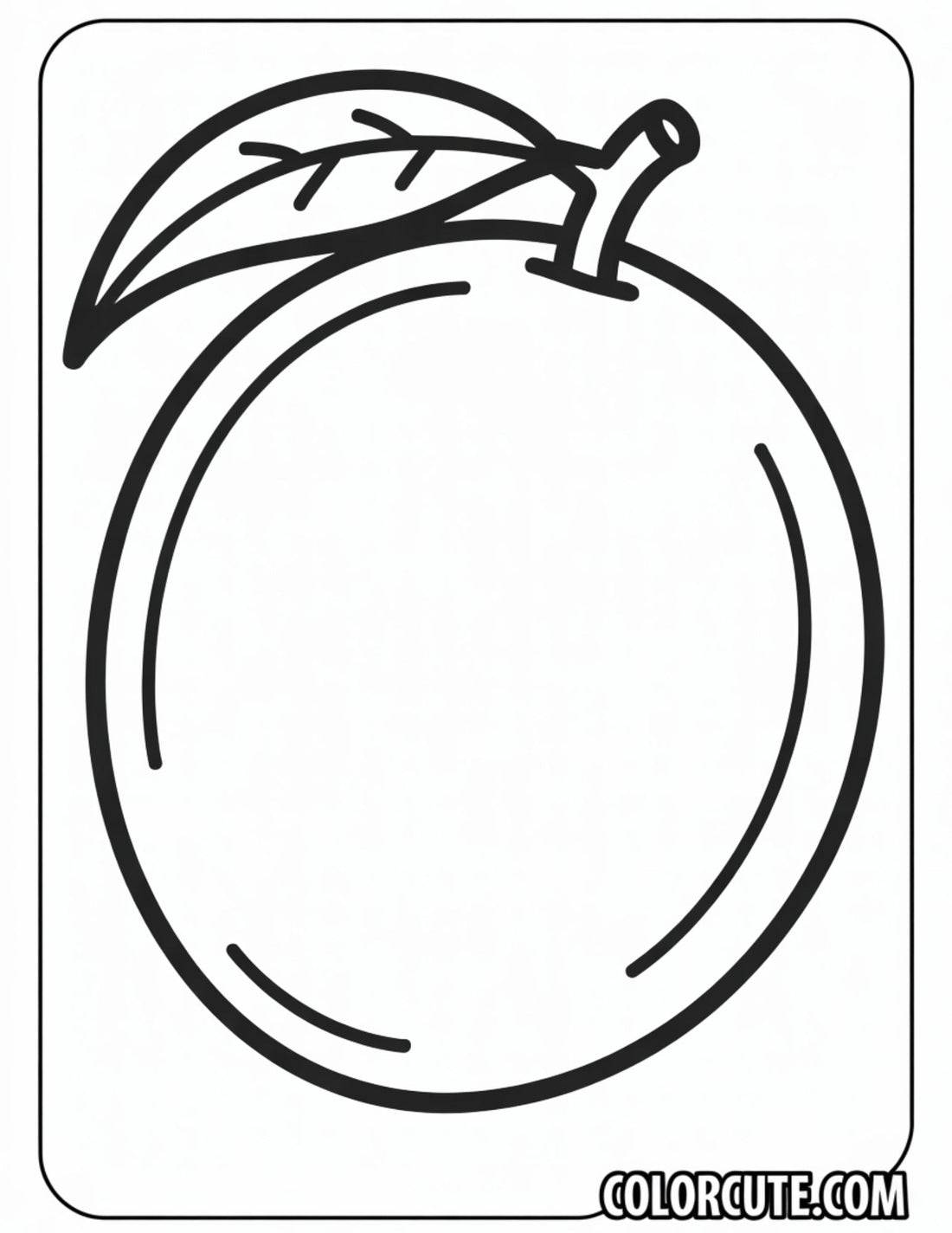 Mango Coloring Page | Free PDF Printables – Color Cute - Free Coloring ...