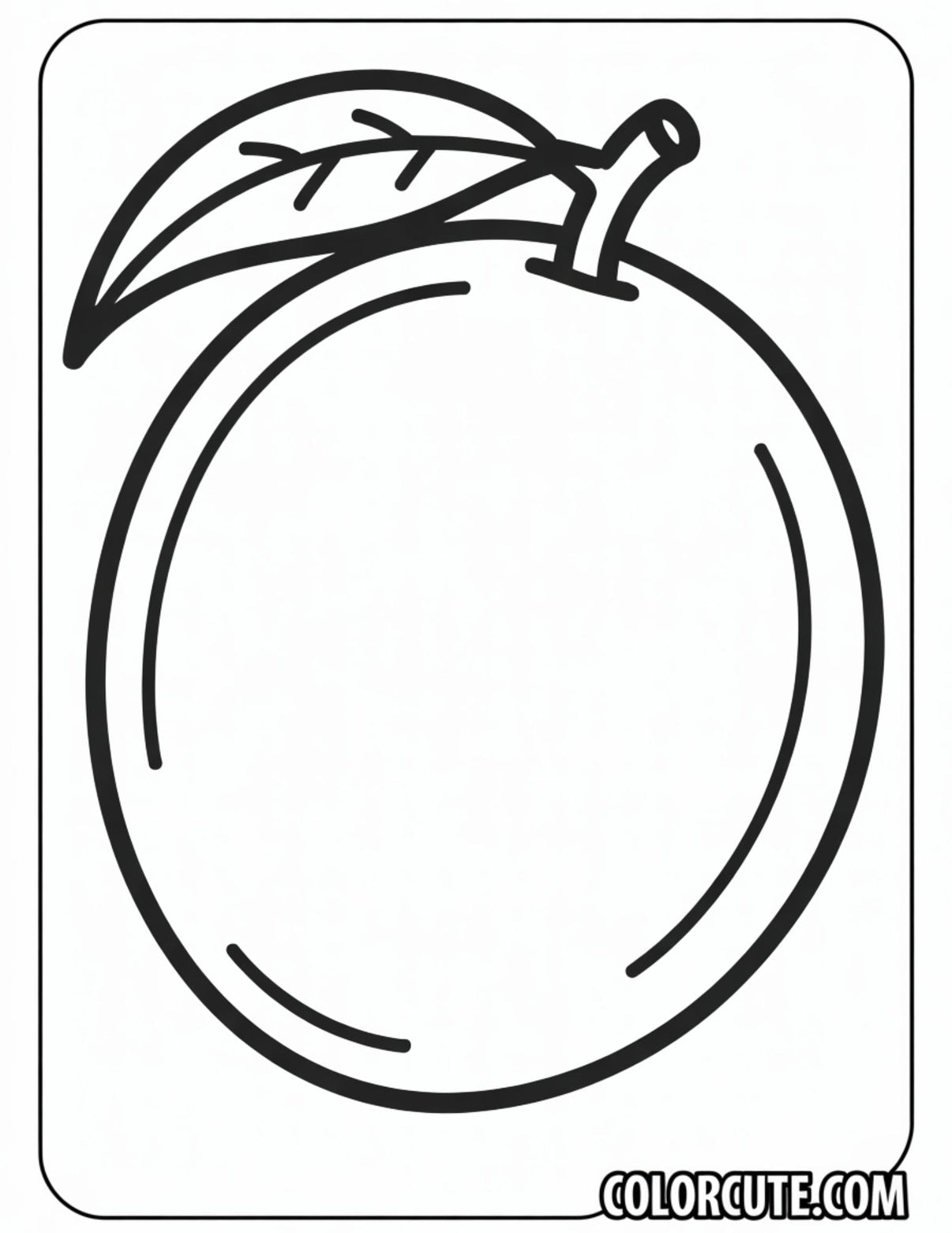 Mango Coloring Page | Free PDF Printables – Color Cute - Free Coloring ...