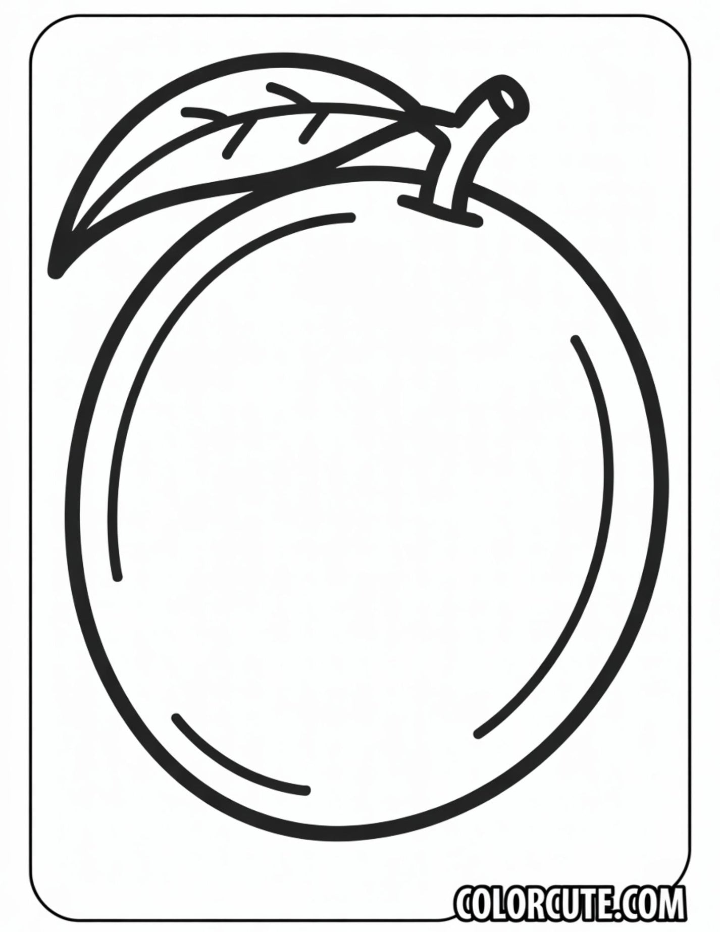 Mango Coloring Page | Free PDF Printables – Color Cute - Free Coloring ...