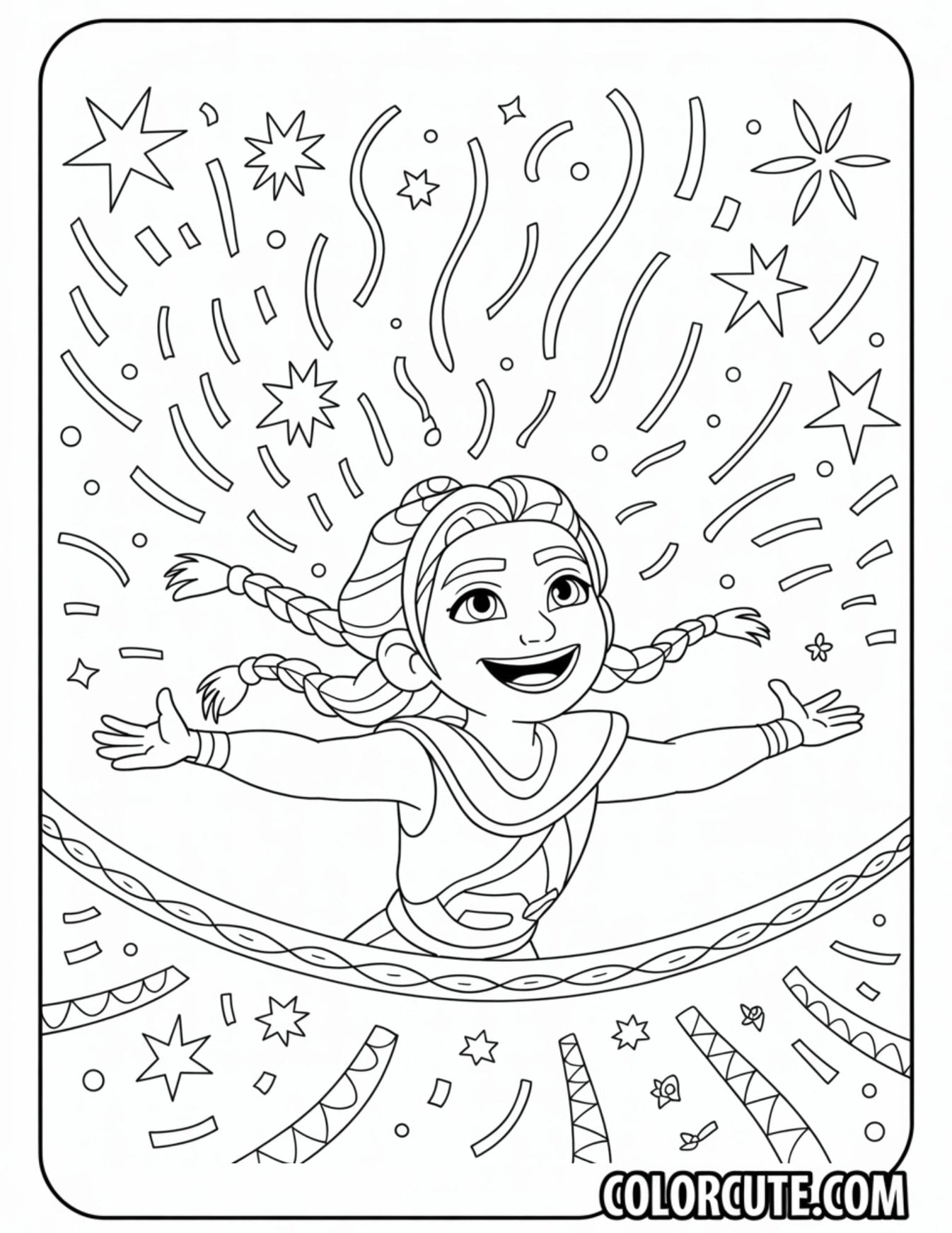 Raya Coloring Page | Free PDF Printables – Color Cute - Free Coloring Pages