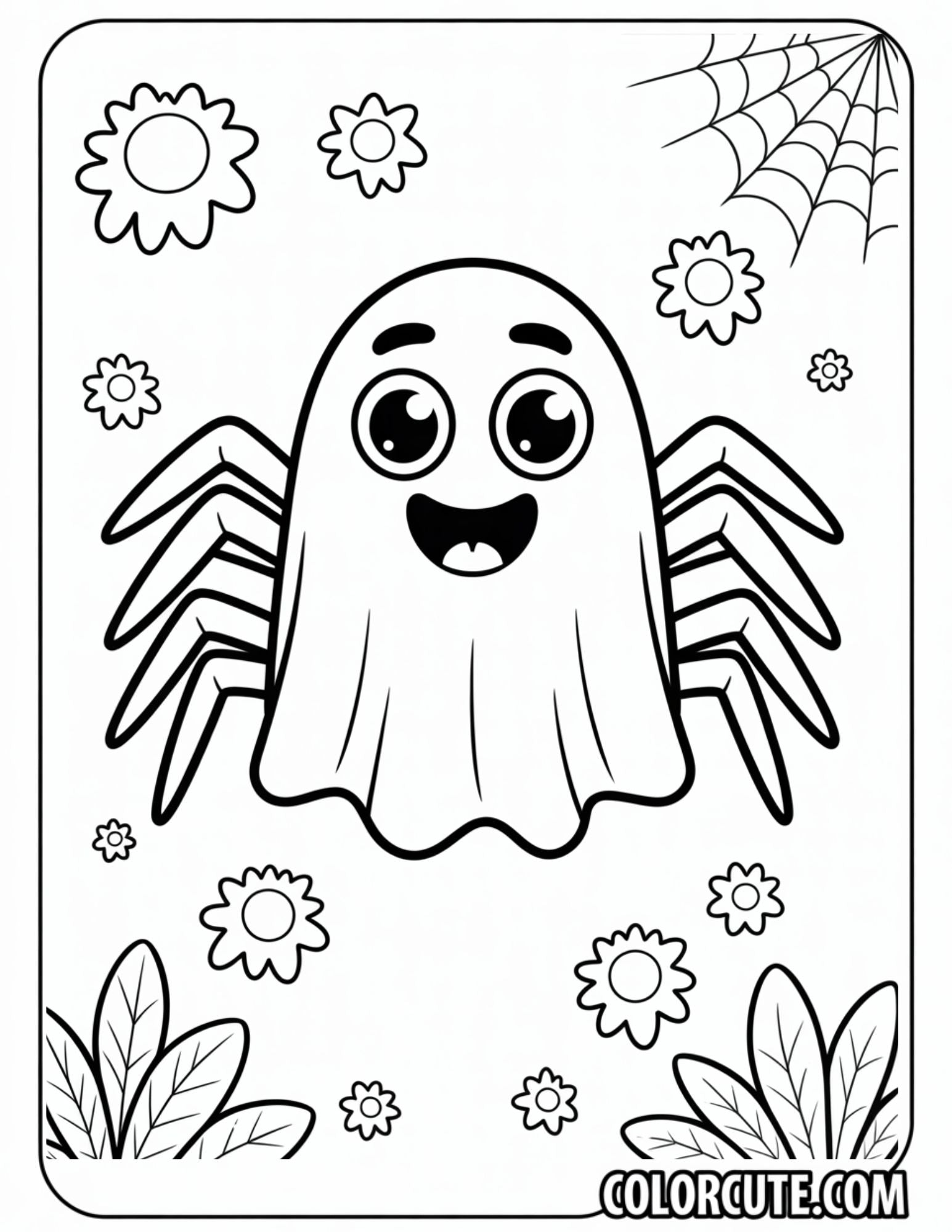 Ghost Spider Coloring Pages | Free PDF Printables – Color Cute - Free ...