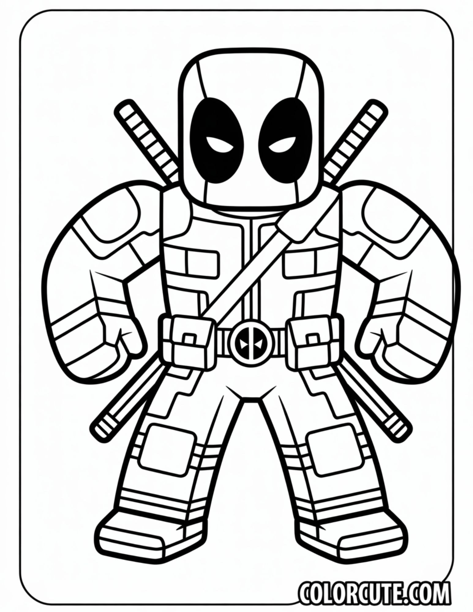 Roblox Deadpool Coloring Pages | Free PDF Printables – Color Cute ...
