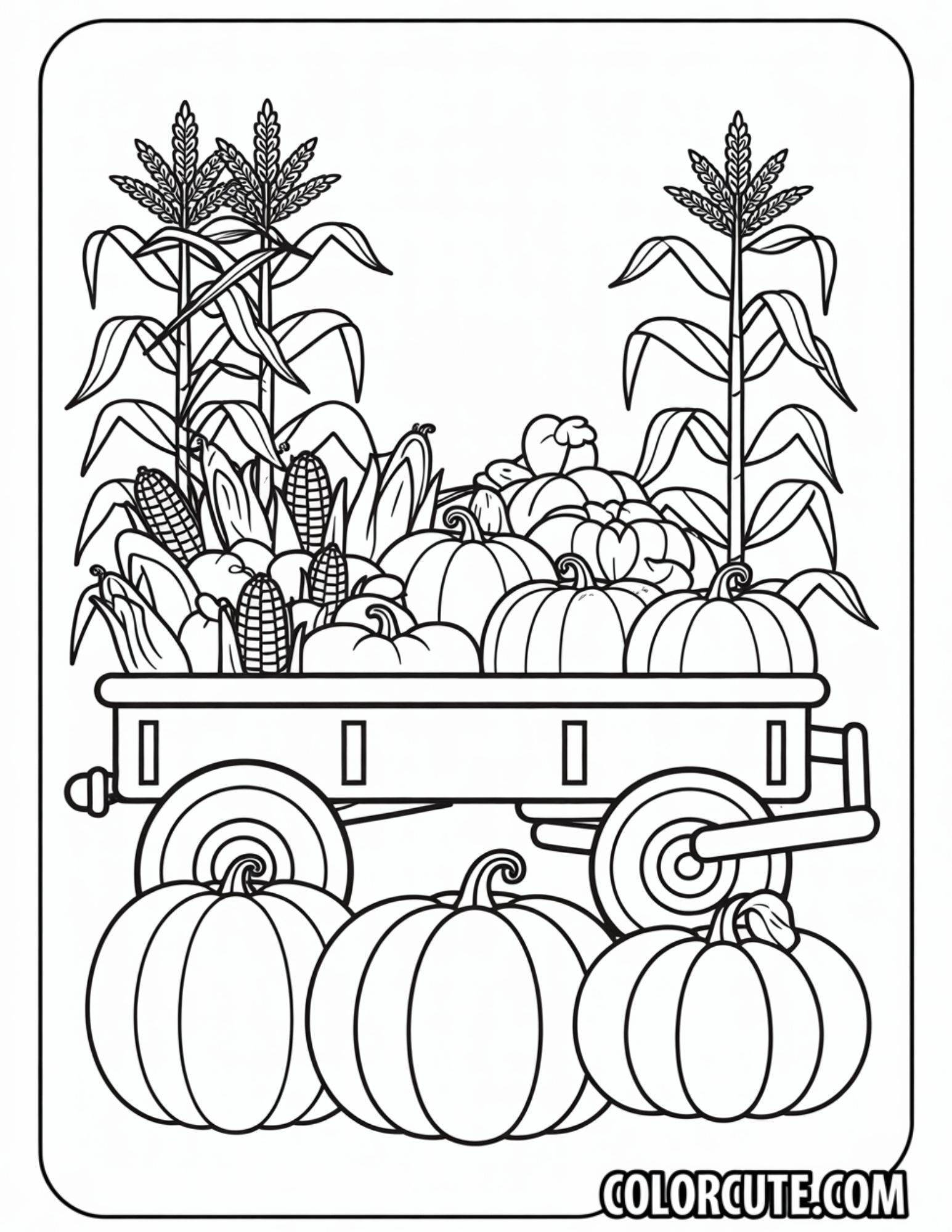 Fall Coloring Page Free – Color Cute - Free Coloring Pages
