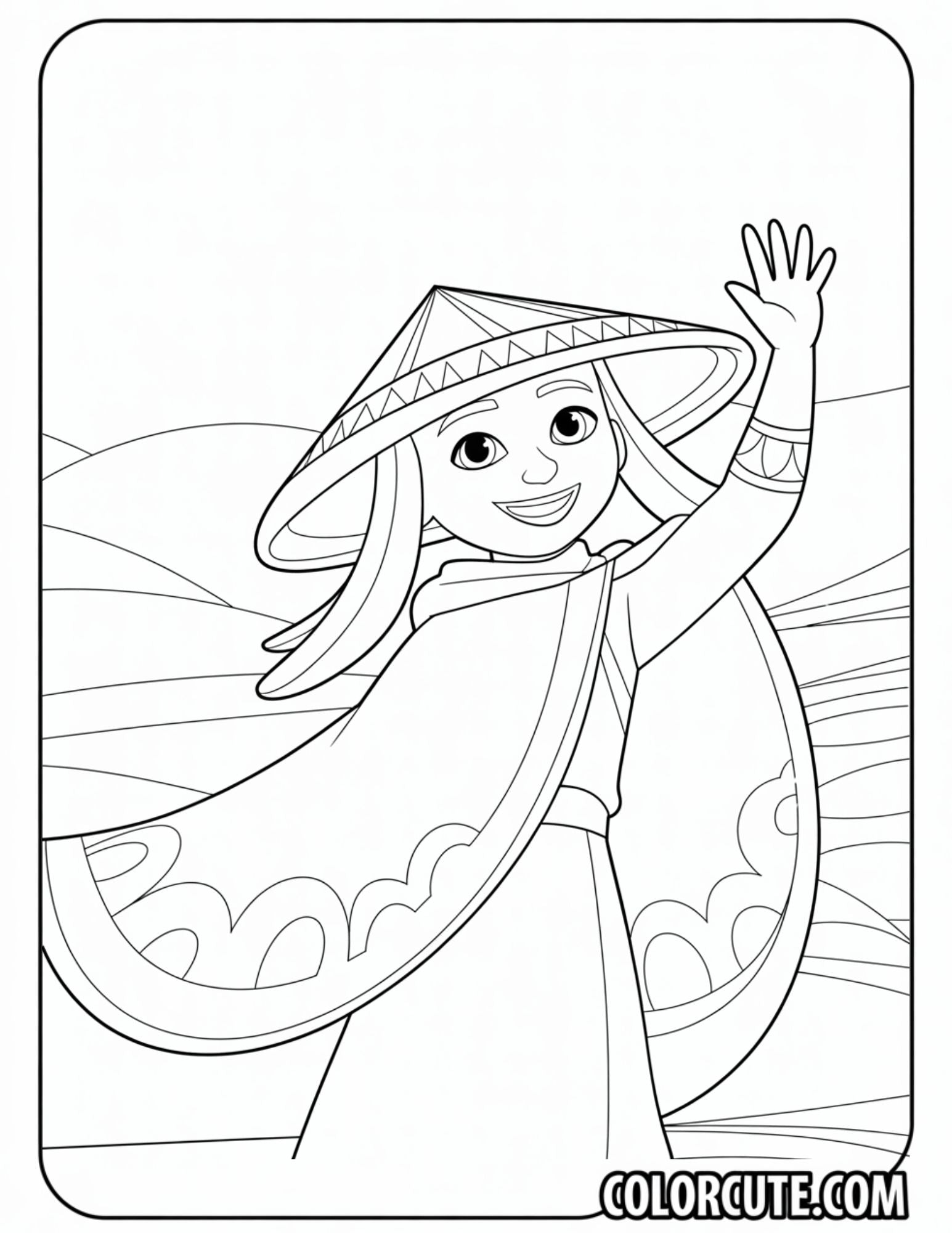 Gambar Raya Coloring Page | Free PDF Printables – Color Cute - Free ...