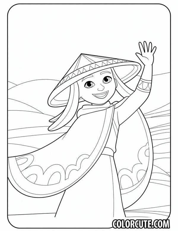 Gambar Raya Coloring Page | Free PDF Printables – Color Cute - Free ...