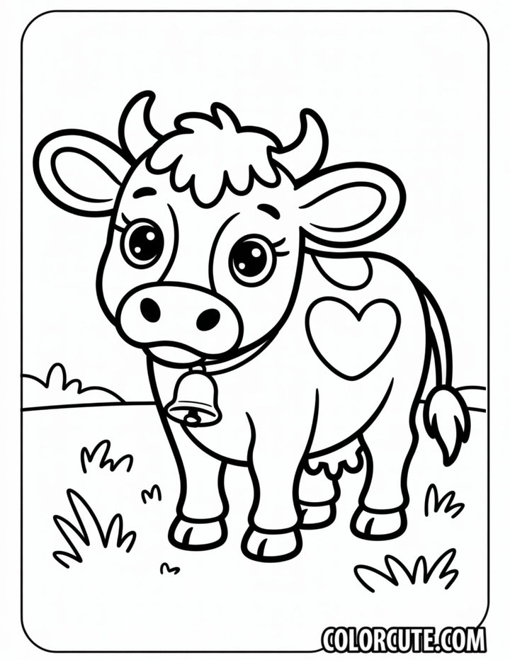 21+ Free Cow Coloring Pages - Farm Animal PDF Printables – Color Cute ...