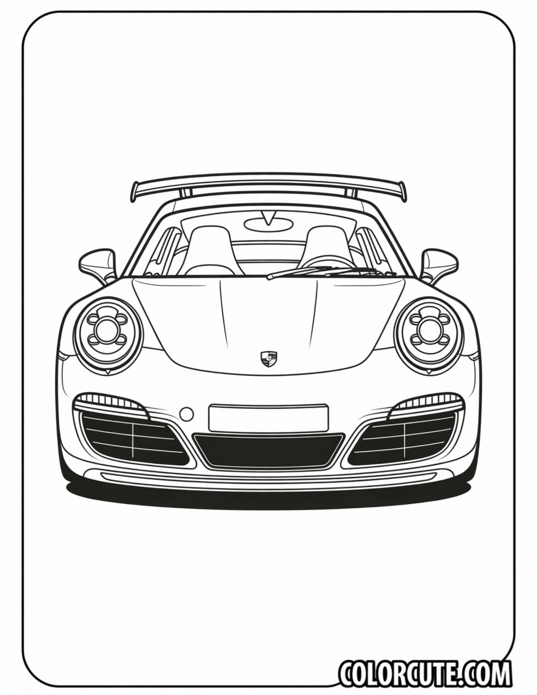 40+ Free Car Coloring Pages For Adults – Luxury, Sports & Classic PDF ...