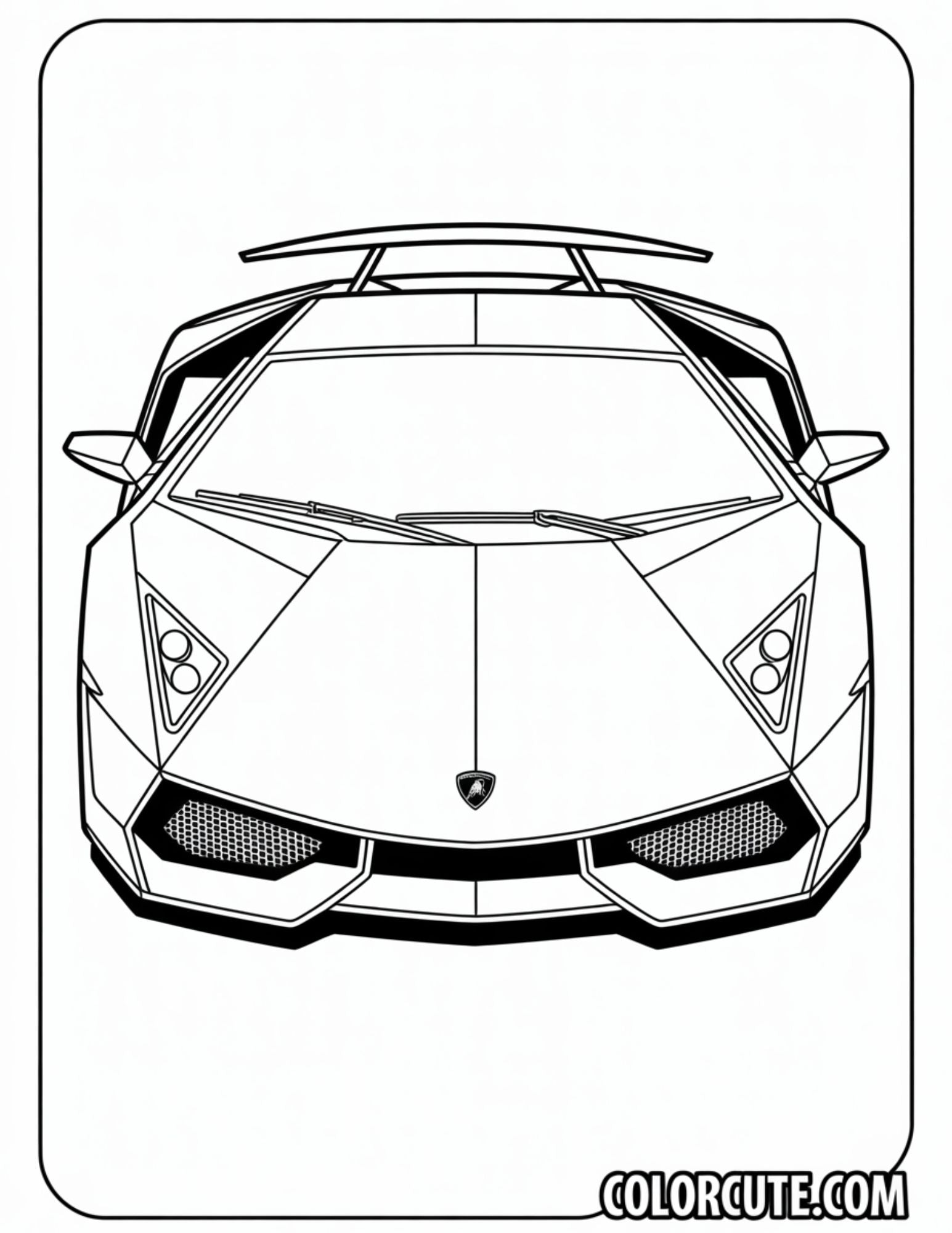 STO Lamborghini Coloring Pages - Free PDF Printables – Color Cute ...