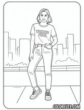 24+ Free Fashion Girl Coloring Pages - Style & Design PDF Printables ...